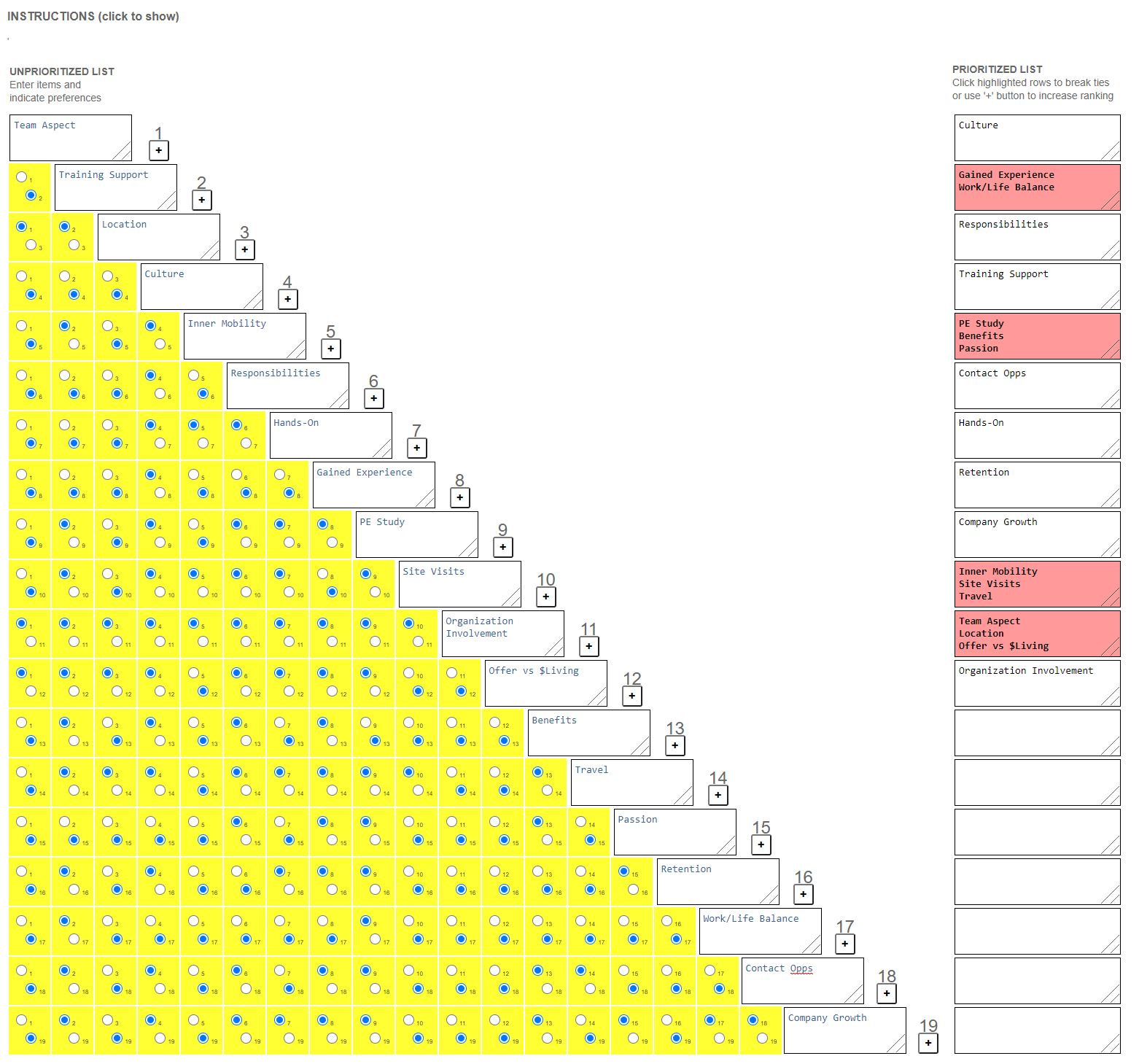 Visual Weighted Decision Matrix for Easy Decision-Making (template ...